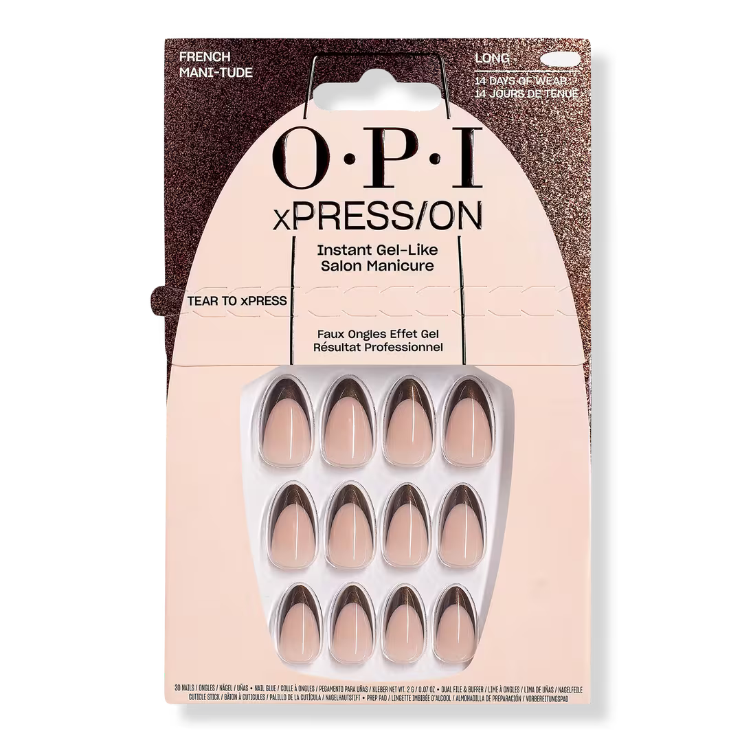 OPI xPRESS/ON Press On Nails French Mani-Tude – Jessica Nail & Beauty ...