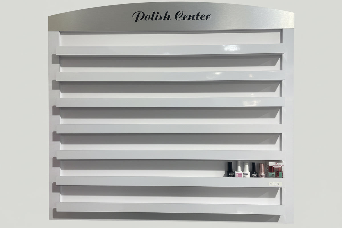 Nail Rack White Silver Wall Mount (Please Call JNBS to Order) – Jessica ...
