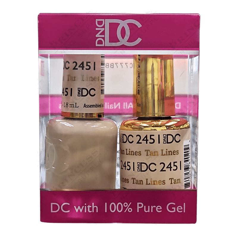 DND DC Duo Gel Matching Color 2451 Tan Lines – Jessica Nail & Beauty Supply